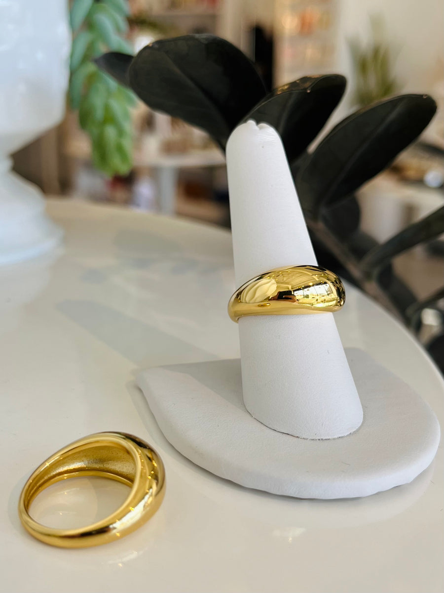 Bold Dome Ring {Gold} – Leona Ruby